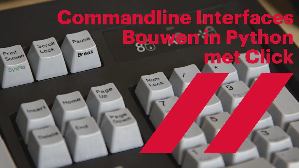 Commandline Interfaces Bouwen in Python met Click